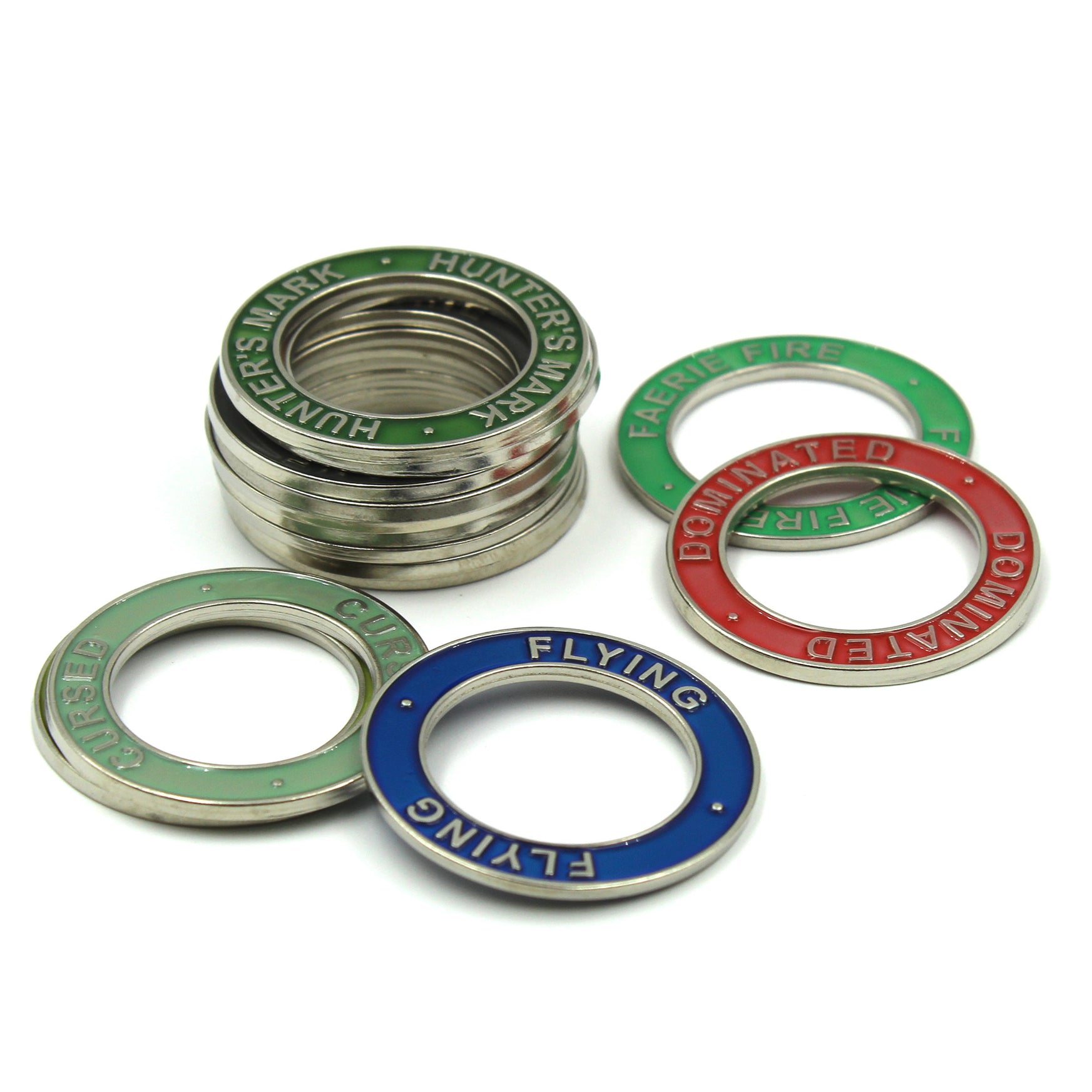 Spell Effect Rings - Metal Status Marker Rings for D&D & RPG Games ...